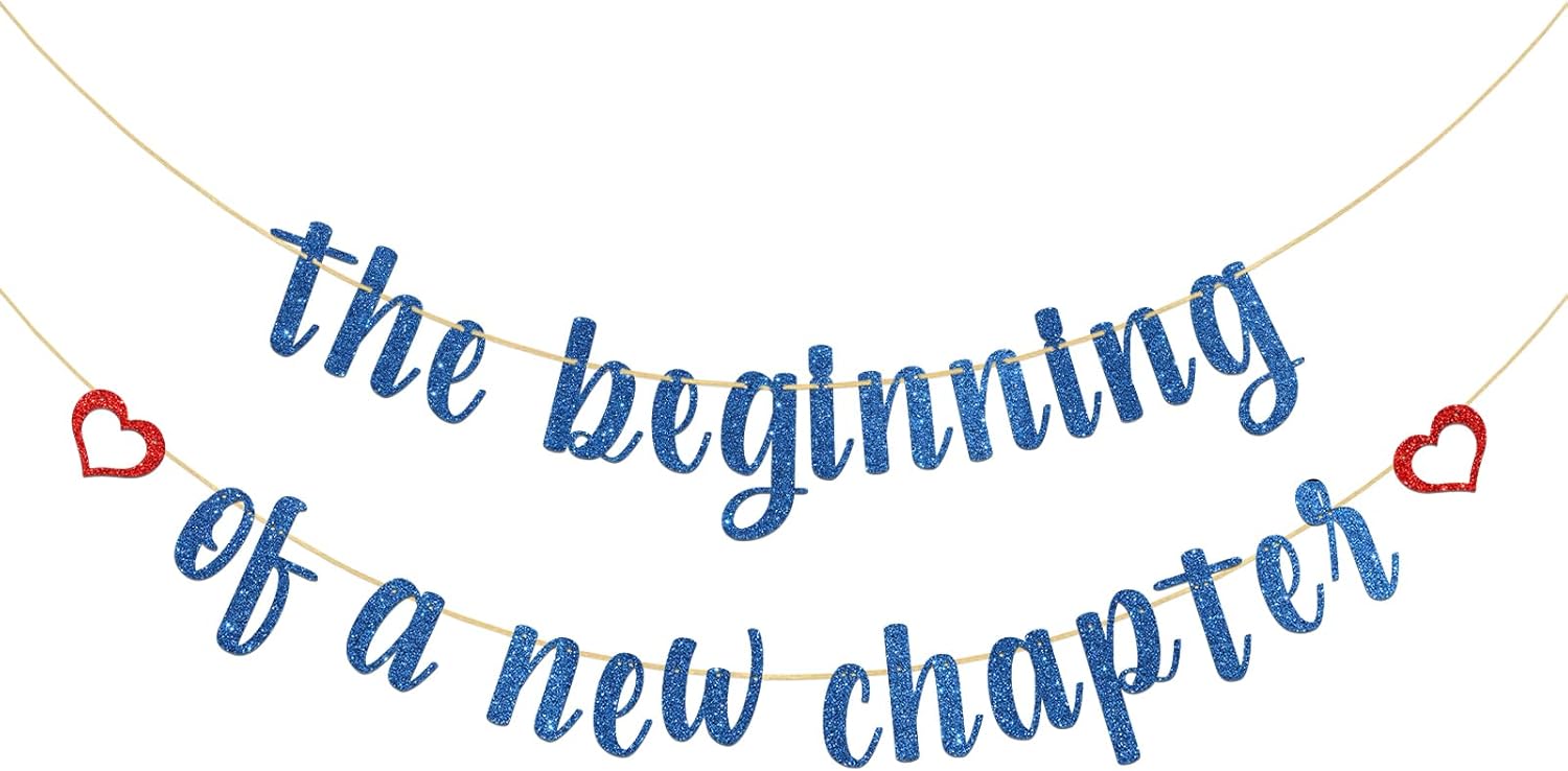 Amazon.com: The Beginning of a New Chapter Banner, 2025 Graduation ...