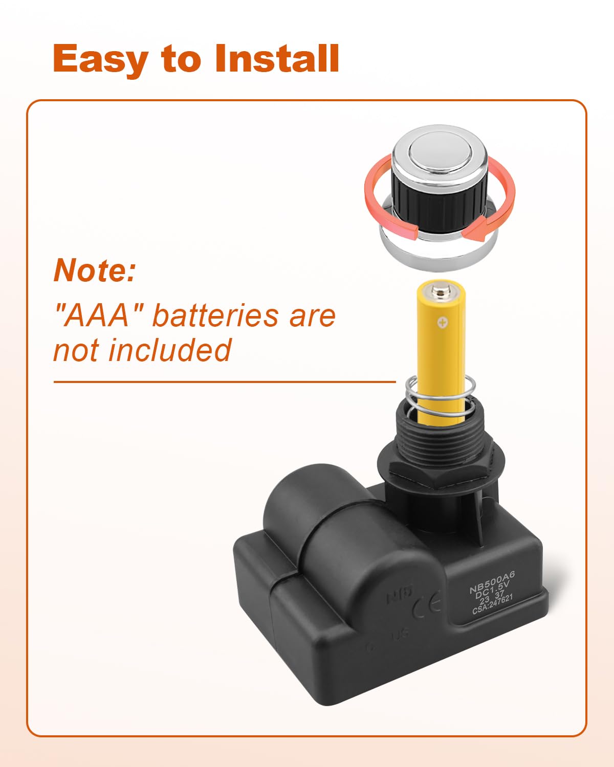 DHL 128 6q Replacement DHL-128-6Q Pulse Ignite 6 Outlets Push Button ...