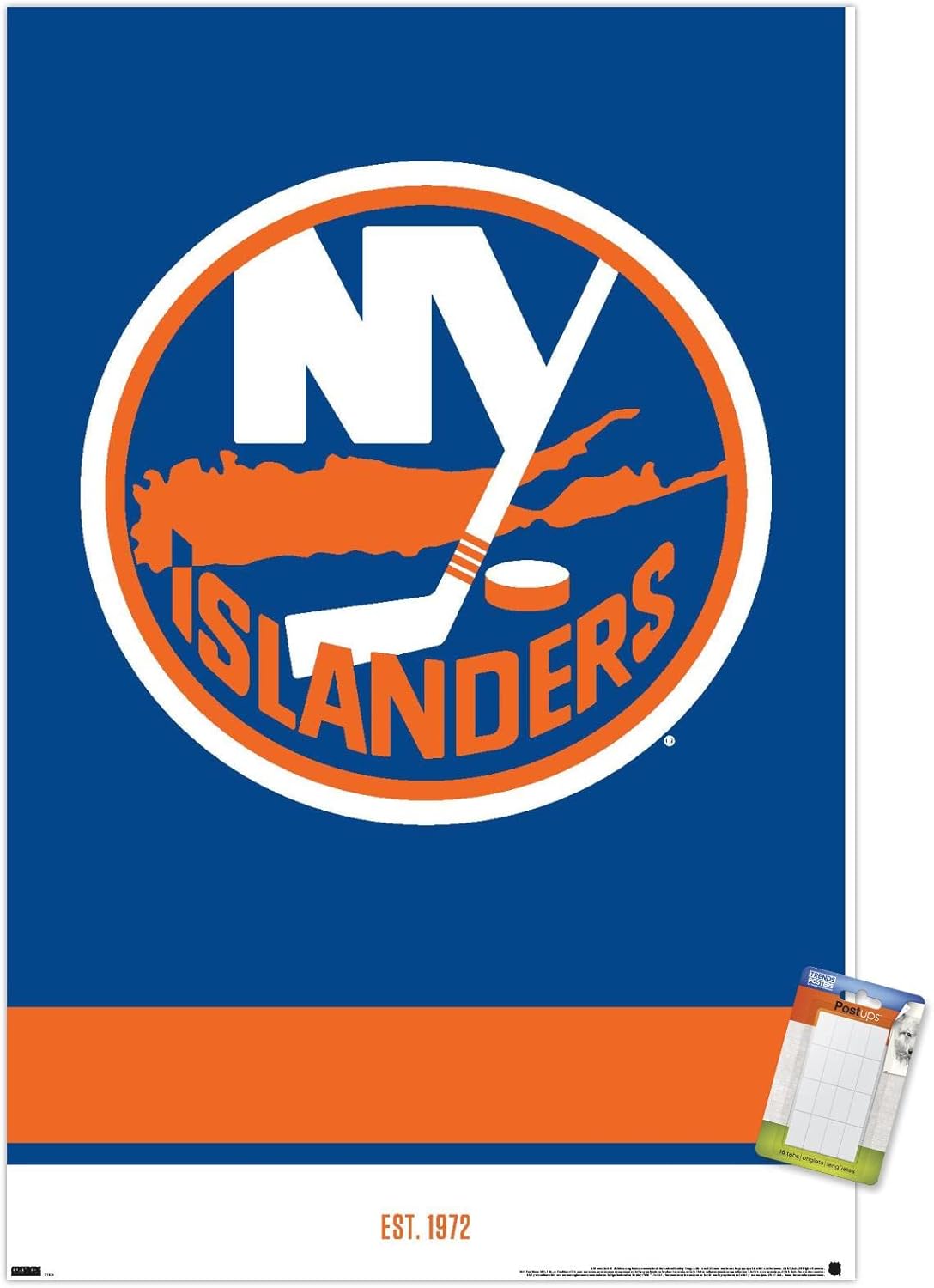 Amazon.com: Trends International NHL New York Islanders - Logo 21 Wall ...