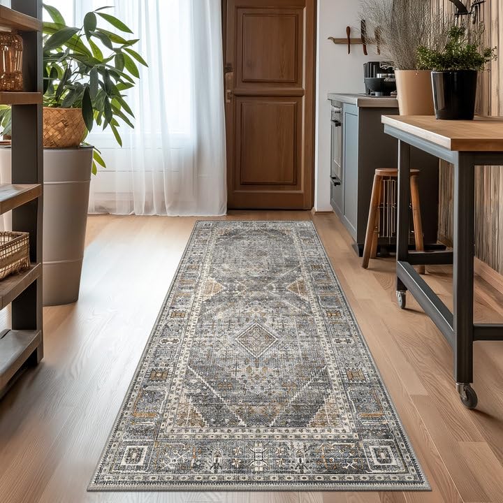 GENIMO Runner Rug 2x10, Machine Washable Hallway Runner Rugs, Non Slip ...