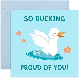 Congratulations On Your New Job Card - So Ducking Proud Of You Duck ...
