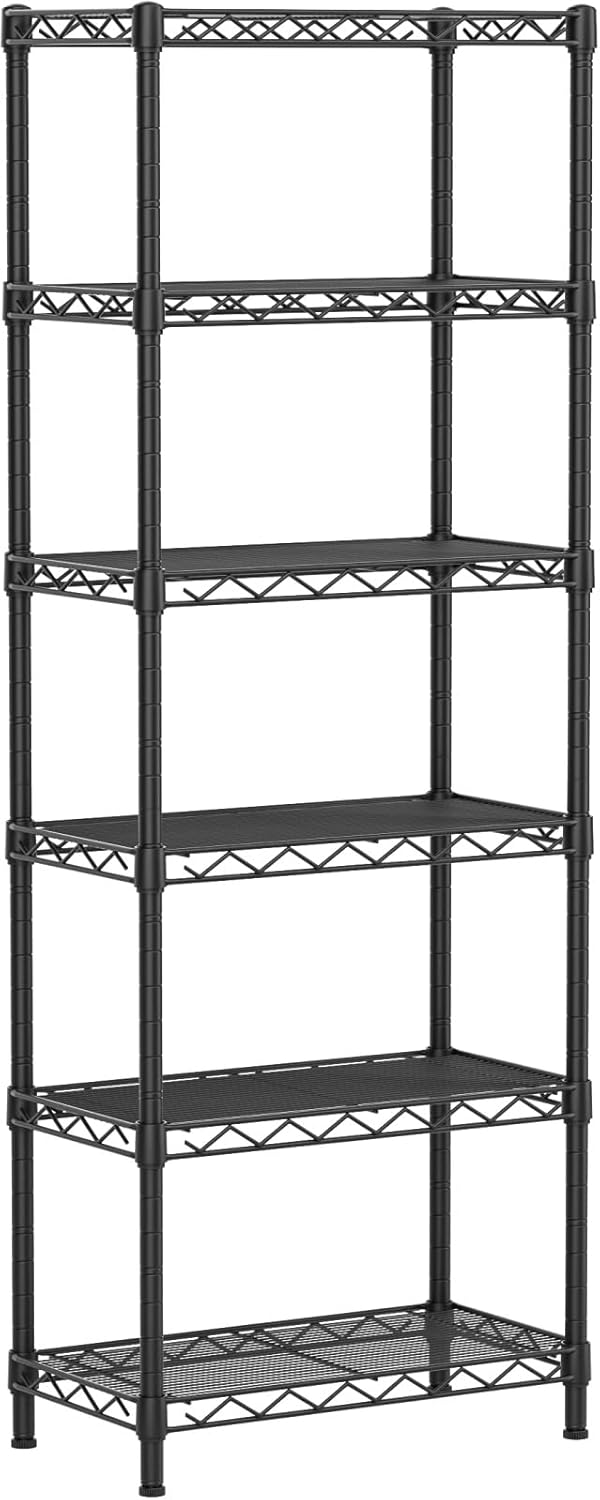Amazon.com: Golpart 6 Tier Adjustable Storage Shelves Narrow Mesh Gaps ...