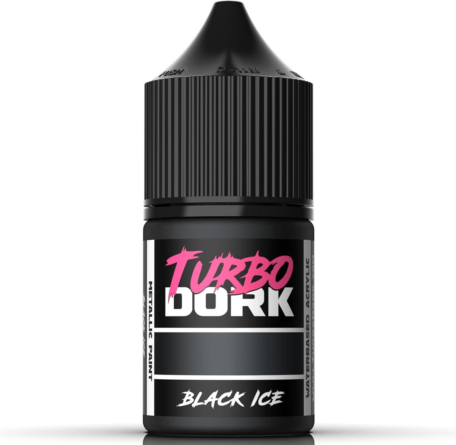 Amazon.com: Turbo Dork Black Ice Metallic Acrylic Paint 22ml Bottle - Water-based Non-Toxic ...
