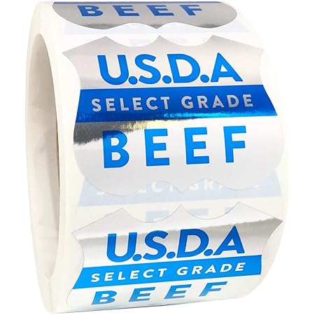 Amazon.com : Angus Beef Grocery Store Food Labels 2 x 2 Inch 500 Total ...
