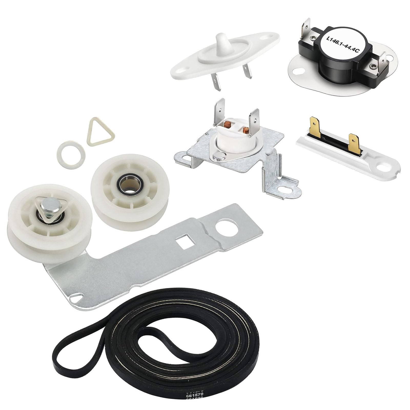 Amazon.com: Upgraded 661570 & 279640 & W10837240 Dryer Drum Belt and ...