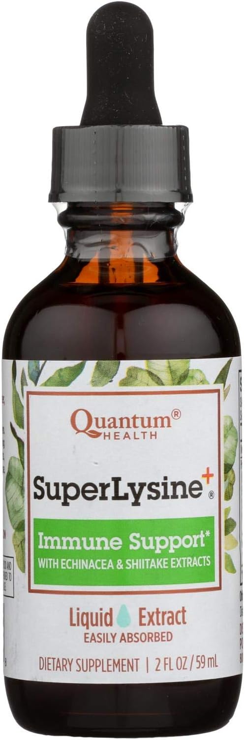Amazon.com : Quantum Super Lysine+ Liquid Extract 2 fl oz (59 ml ...