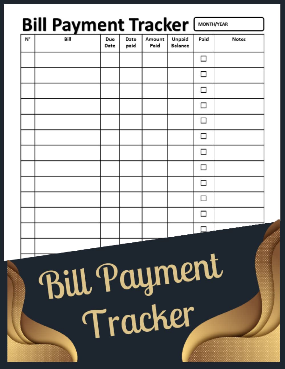 Amazon.com: Bill Payment Tracker: + 100 A4 page schedule of bills ...