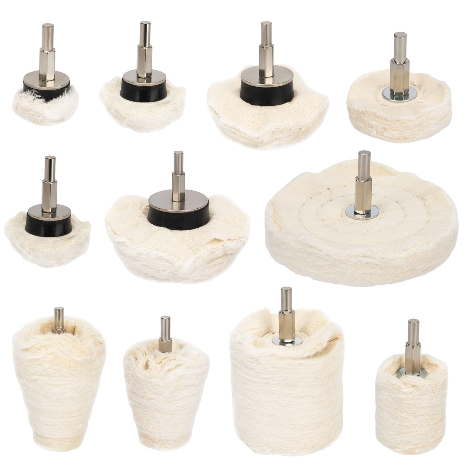 Amazon.com: 11Pcs Buffing Wheel for Drill, Buffing Pad Polishing Wheel ...