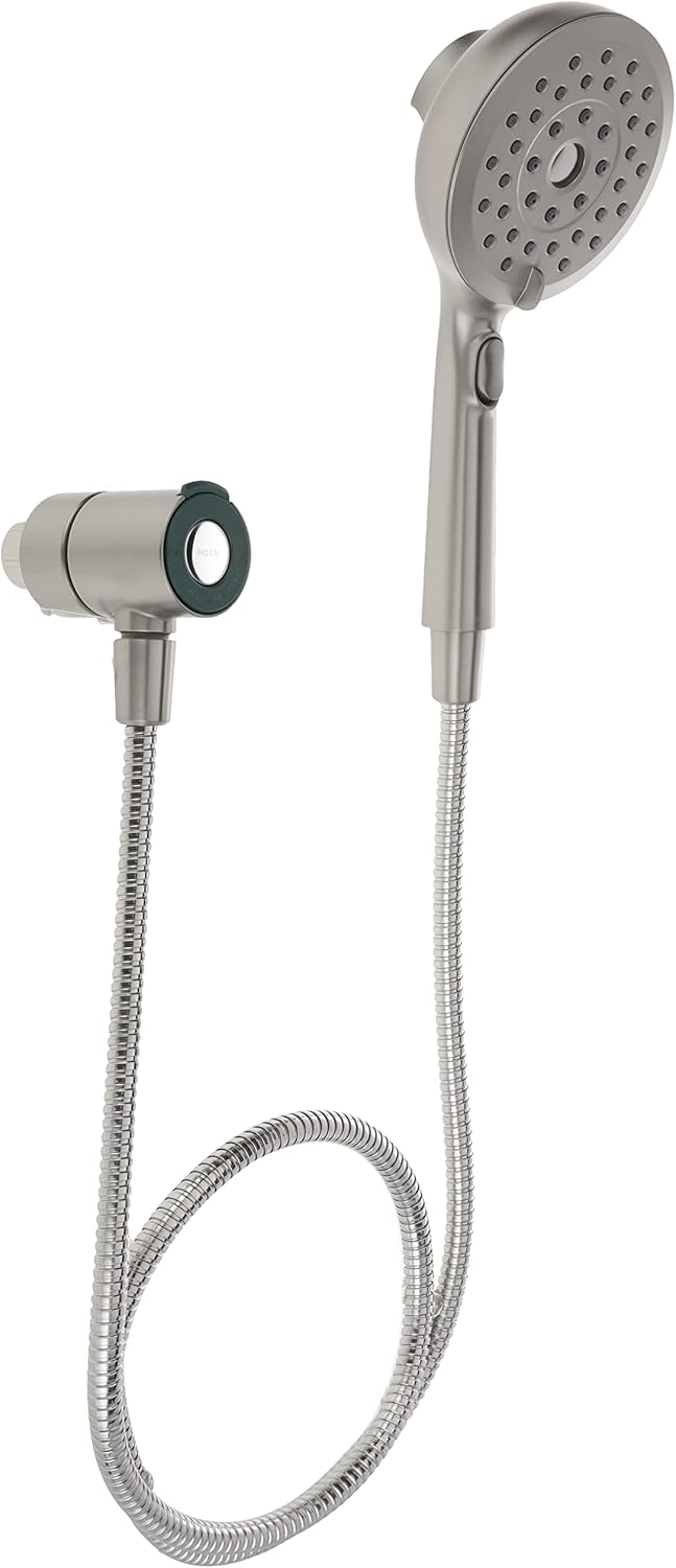 Moen 220H2SRN Verso Handshower with Magnetix Docking, Spot Resist ...