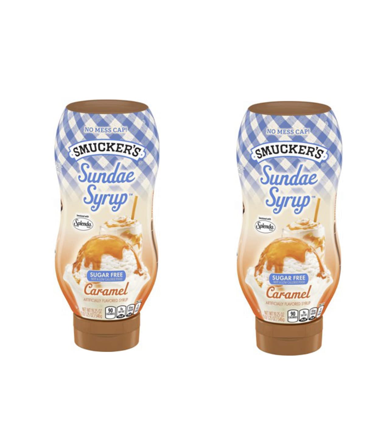 Smucker's Sundae Syrup Sugar Free Caramel, 19.25 OZ Pack of 2 : Amazon ...