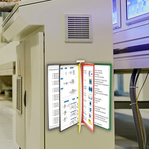 Infomate Wall Unit Folder A4 with 5 Folders - Wall Hanging Documents ...