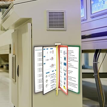 Infomate Wall Unit Folder A4 with 5 Folders - Wall Hanging Documents ...