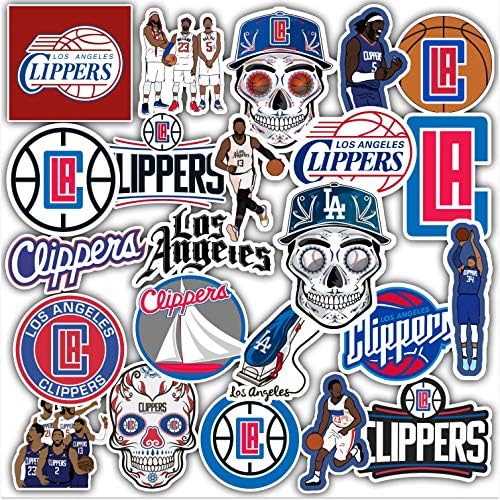 Amazon.com: Stickers Pack Los Angeles Vinyl Clippers Aesthetic Stickers ...