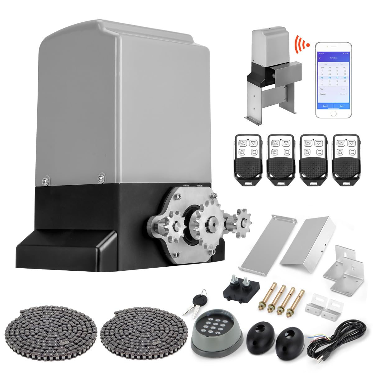 Amazon.com: BRZOXIN Automatic Sliding Gate Opener, APP & Remote Control ...