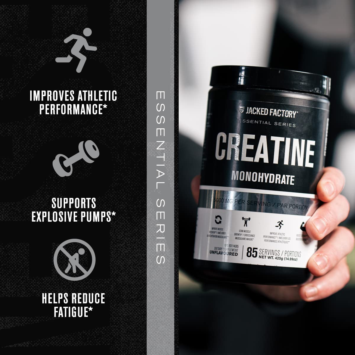 Snapklik.com : Jacked Factory Creatine Monohydrate Powder 425g ...