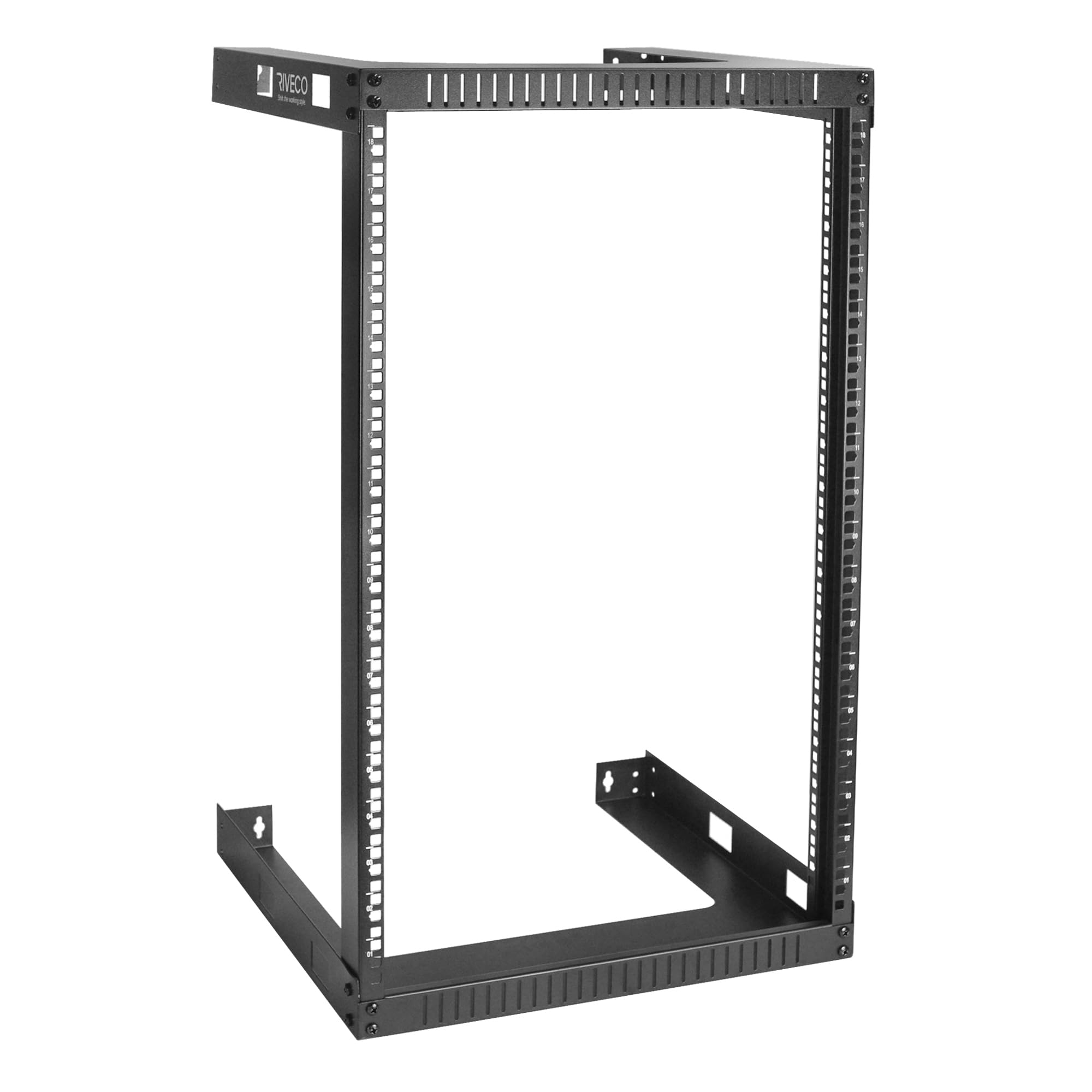 Amazon.com: RIVECO 18U 19" Wall Mount Server Rack – 17.7" Deep 2 Post ...