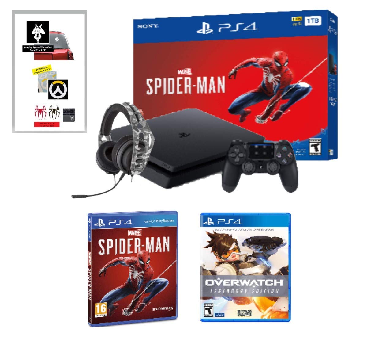 Buy MEGA PS4 BUNDLE! Spider-Man Playstation 4 Slim 1TB Console with ...