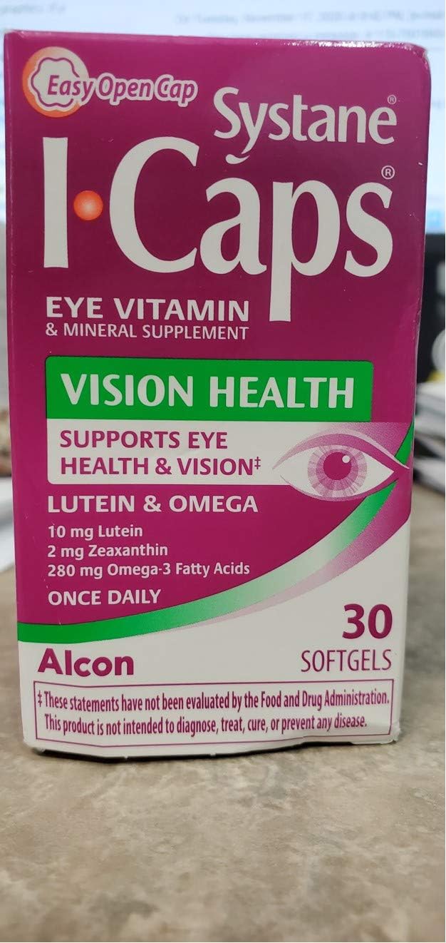 Amazon.com: I-Caps Eye Vitamin & Mineral Supplement, Lutein & Omega-3 ...