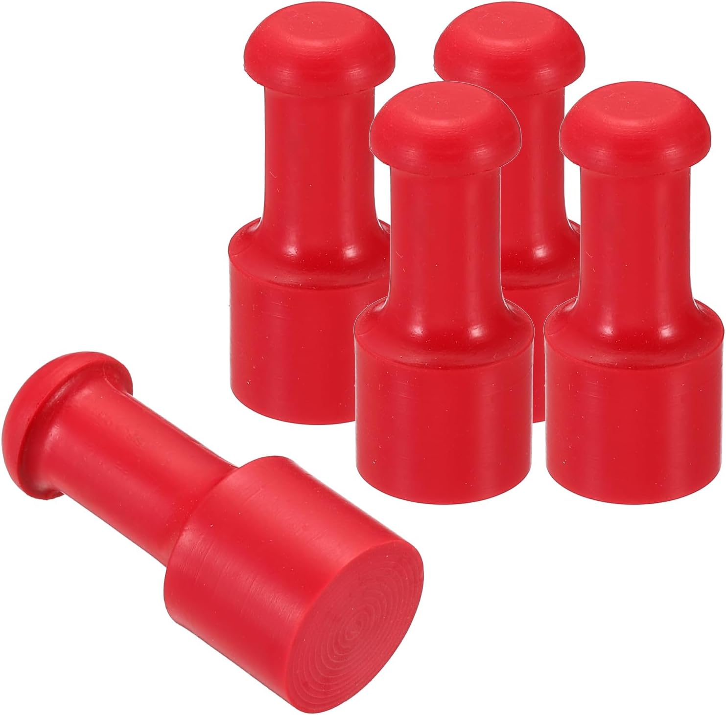 Amazon.com: PATIKIL 20mm Stamp Rubber Round Handle, 5 Pack Rubber Knobs ...