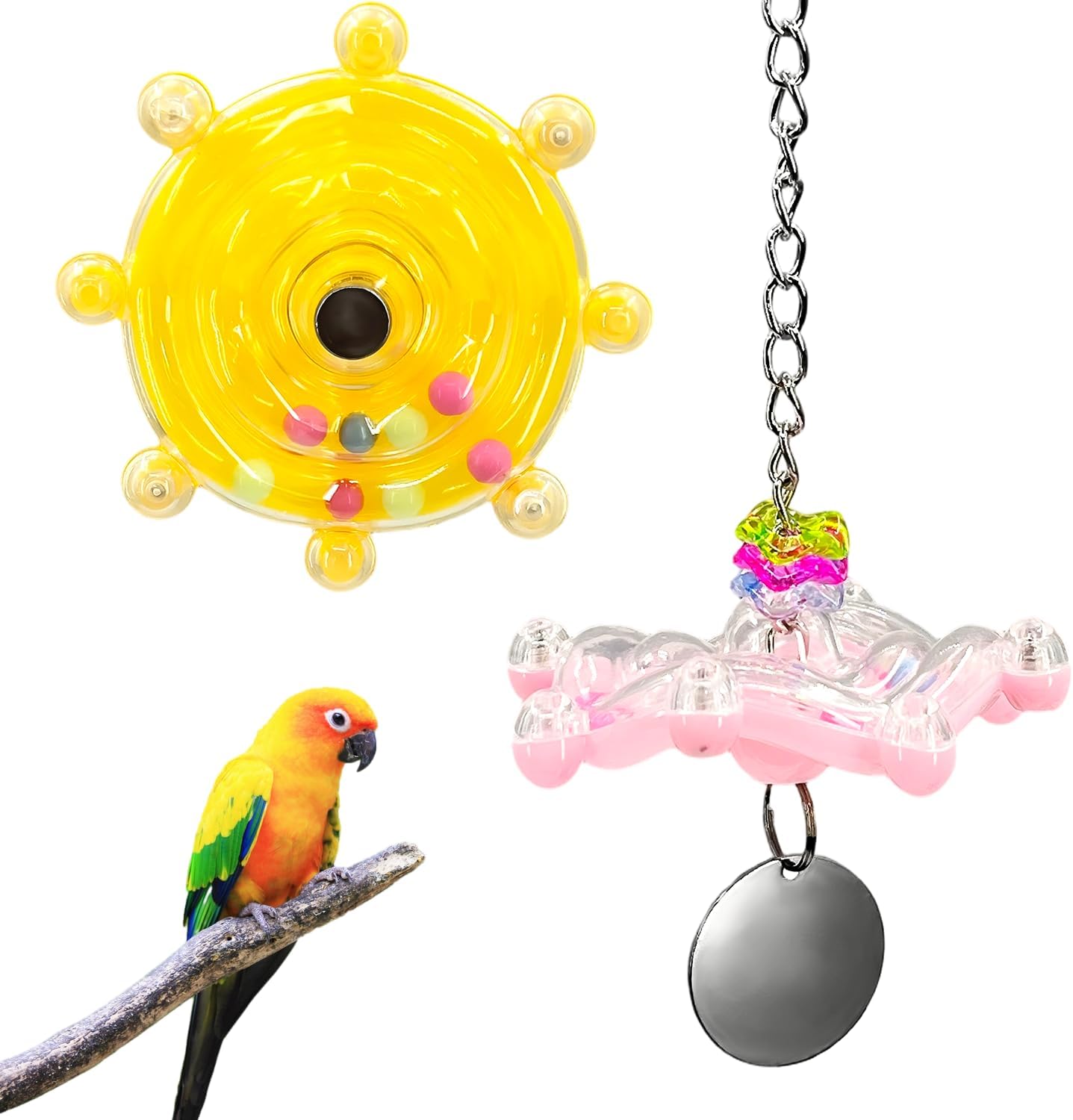 Amazon.com : Parakeet Toys, 2 Pack Bird Toys for Parakeets ...