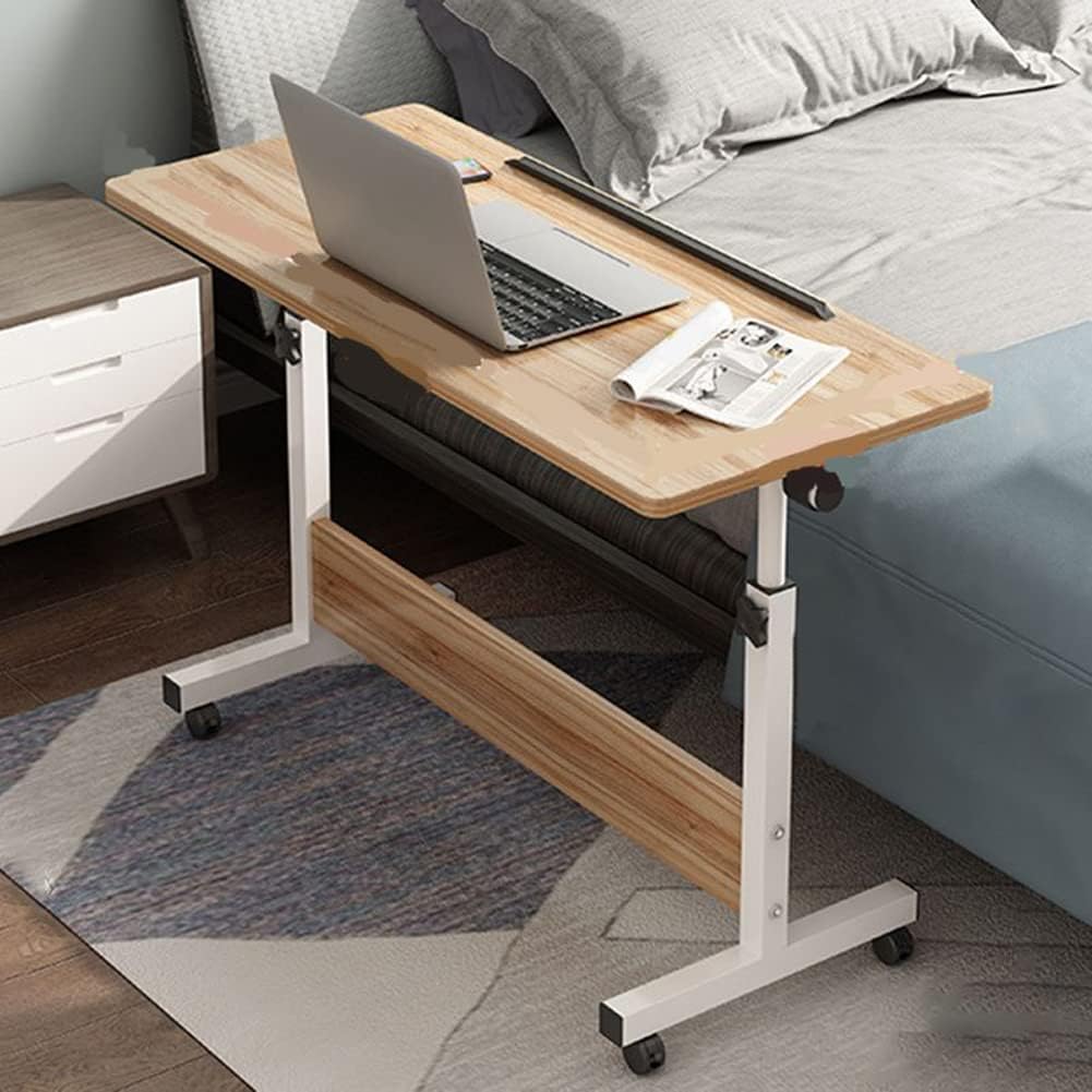 Amazon.com: KWOKING Writing Desk Wooden Adjustable Standing Desk with ...