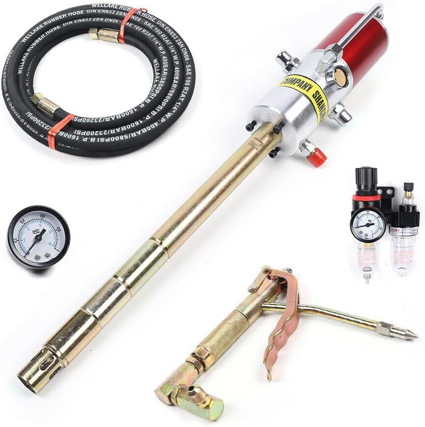 30-40MPa Pneumatic Oil Injector with 4 Meters High Pressure Butter Pipe ...