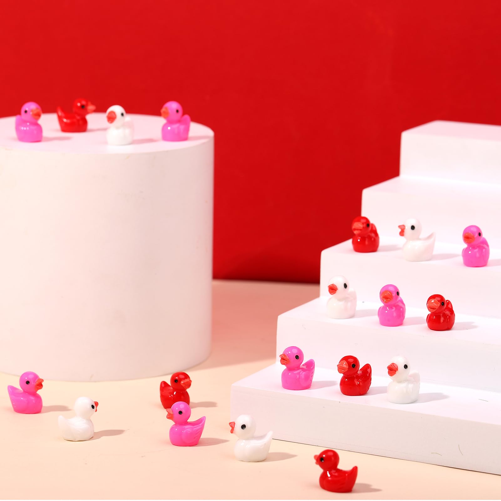 Mini Resin Ducks 150 Pcs Mini Resin Duck Figurines Cute Miniature Tiny ...