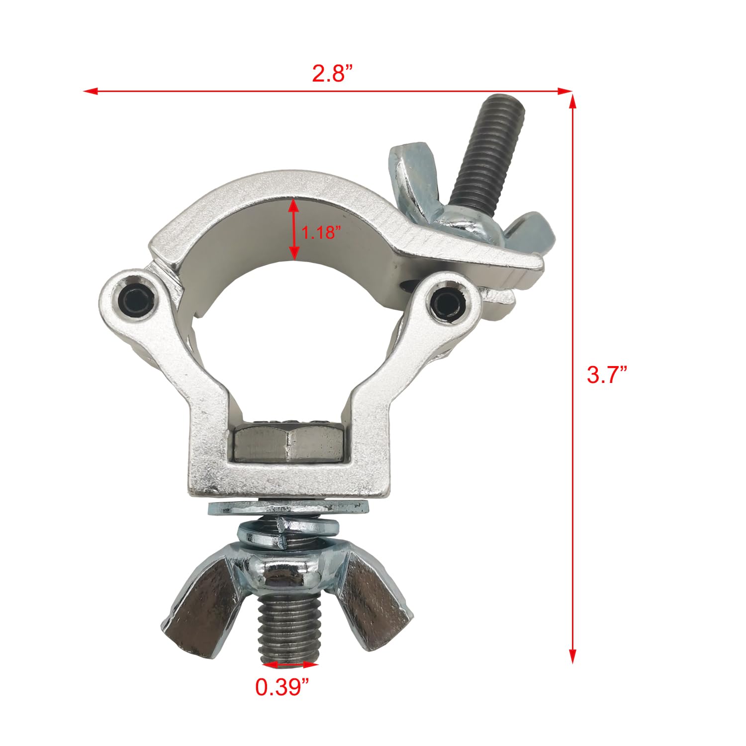 Stage Light Bracket QWORK Black Truss Clamps Stage Light Hook, 6 Pack ...