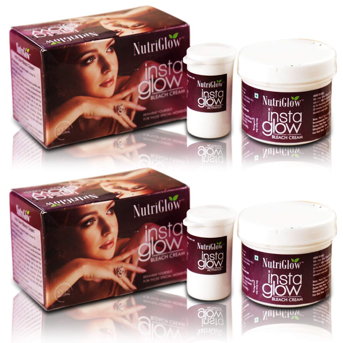 NutriGlow Insta Glow Bleach Cream With Lavender Extract for Cover Up ...