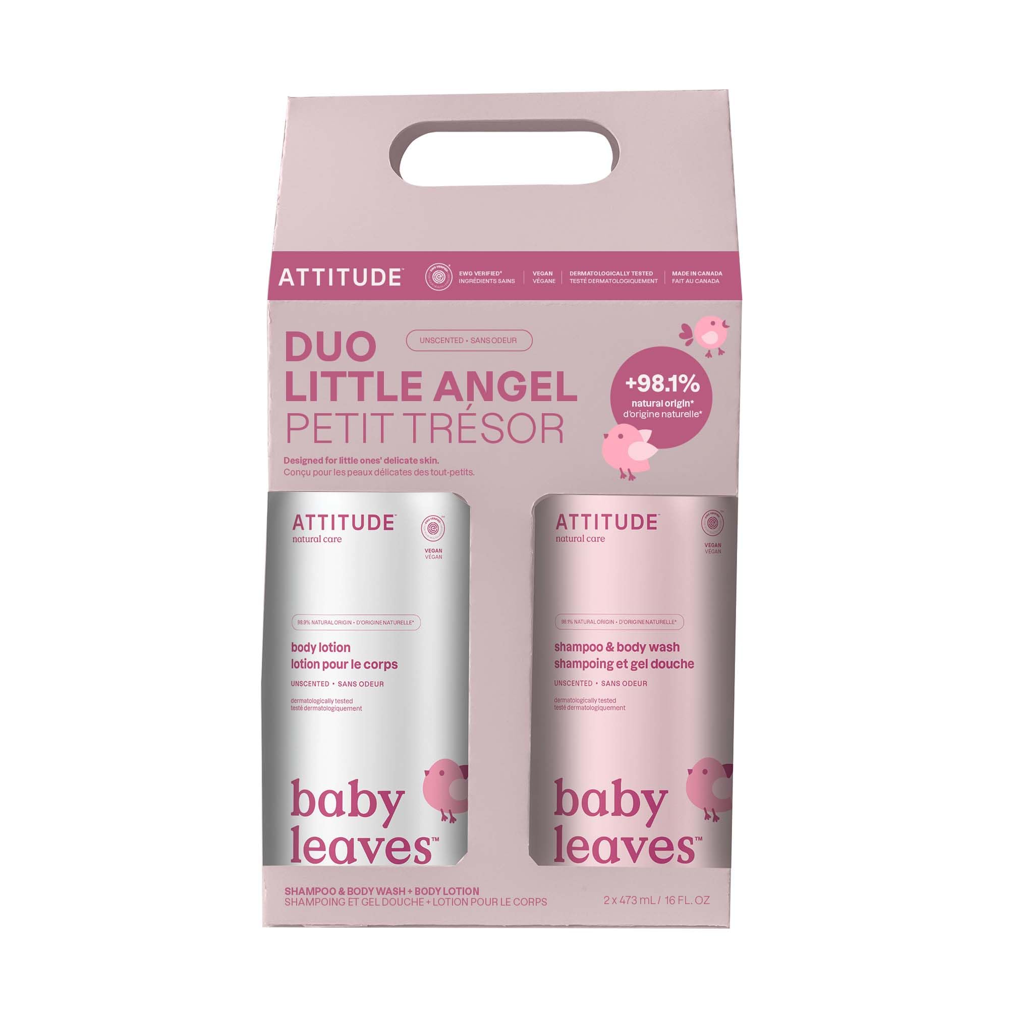 Amazon.com: ATTITUDE Baby 2-in-1 Shampoo & Body Wash and Baby Lotion ...