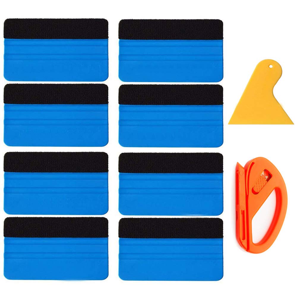 Snapklik.com : 8 Pack Felt Squeegee Wrapping Tool, 4 Inch Premium Scratch-Proof Decal Vinyl Wrap ...