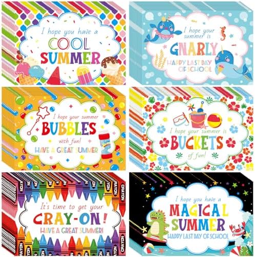 Amazon.com : ReliThick 72 Pack Summer Fun Themed Last Day of School ...