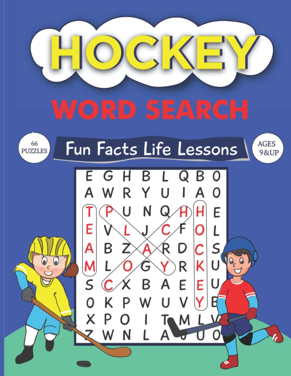 Hockey Word Search Book: Fun Puzzle Activities for Kids 9 and Up to ...