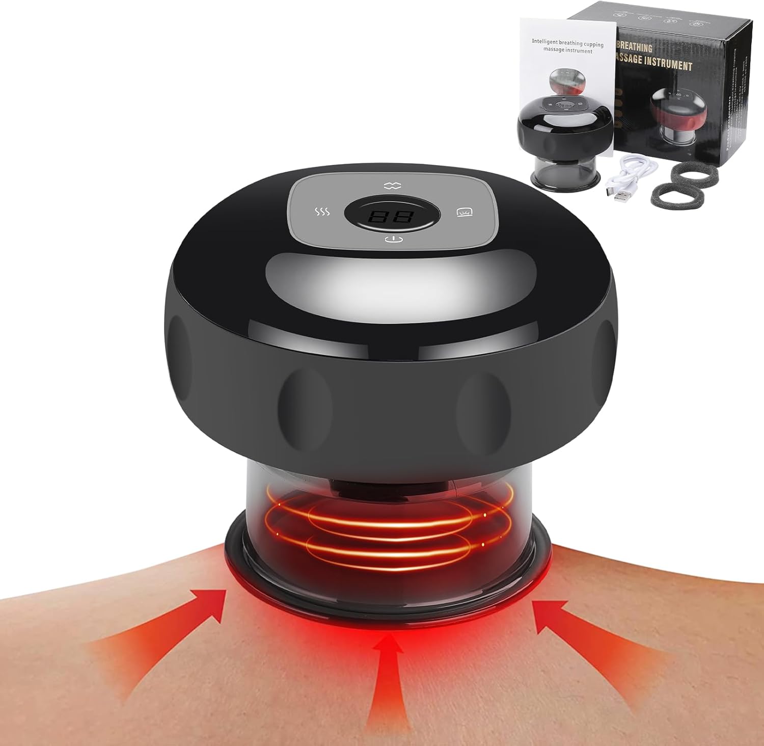Amazon.com: faruijie Cupping Device, Electric Cupping Massager ...