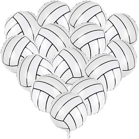 Amazon.com: 30 Pieces Volleyball Balloons Volleyball Aluminum Foil ...