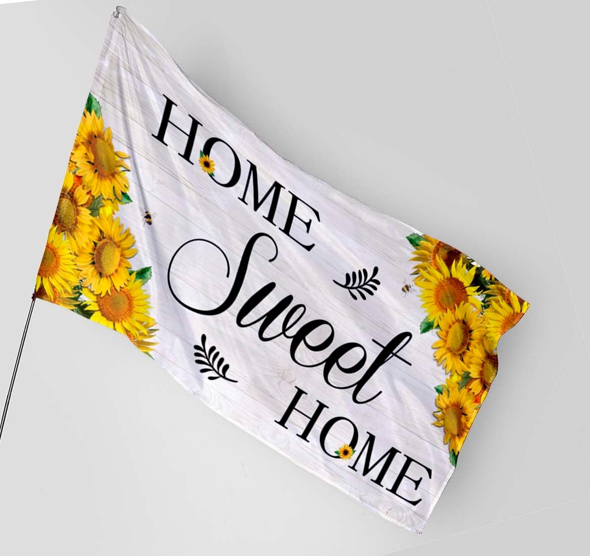 HHERCICIM Home Sweet Home – Bandera de girasol de 3 x 5 pies, abeja ...