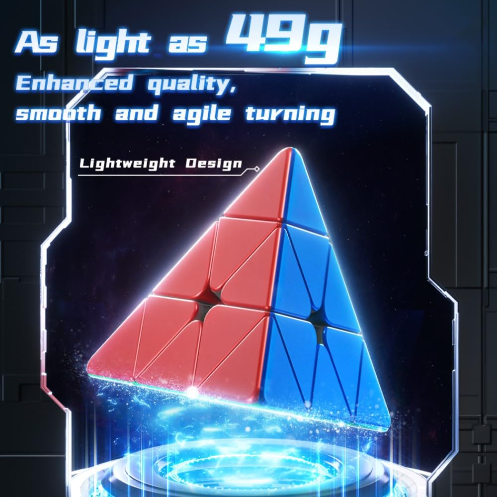 Snapklik.com : Magnetic Pyraminx Speed Cube 3x3 Stickerless ...