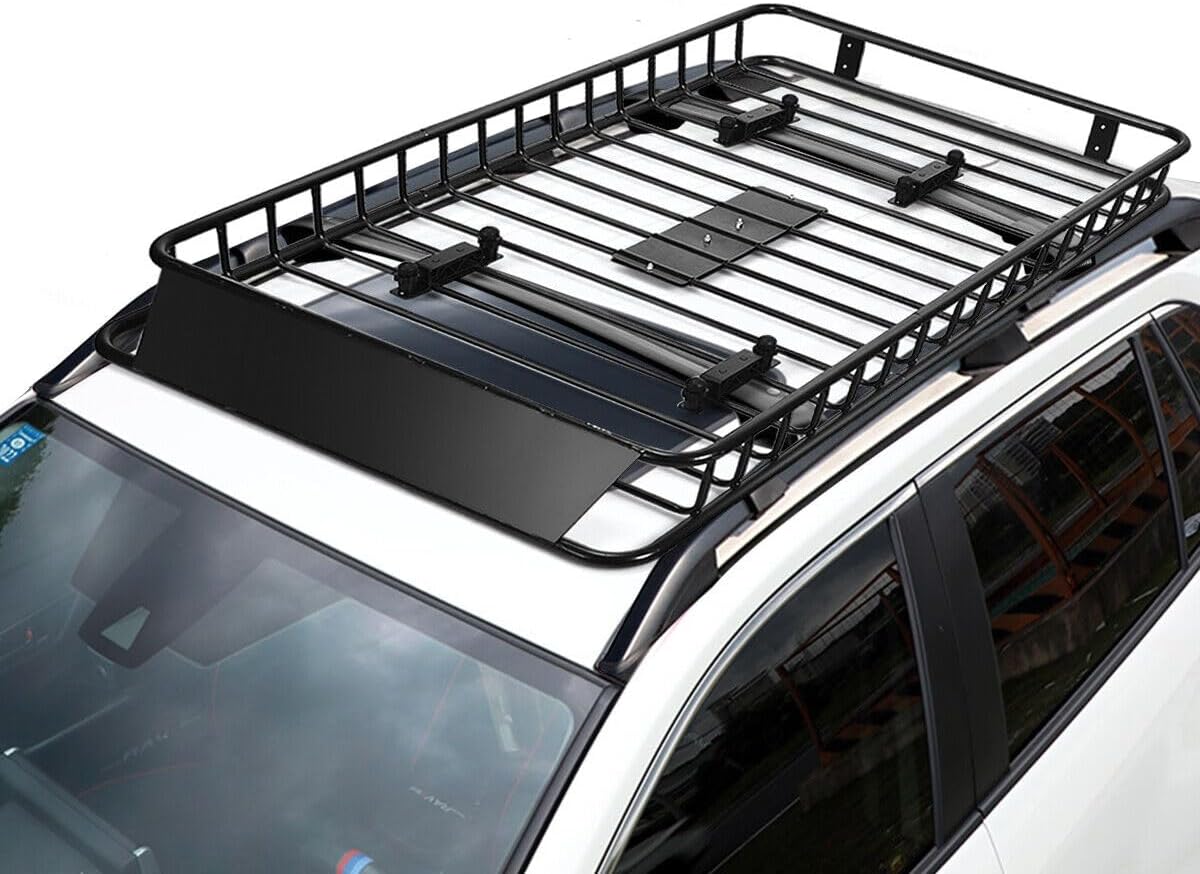 Amazon.com: 64" x 39"x 6" Roof Rack Cargo Basket, Extension Universal ...