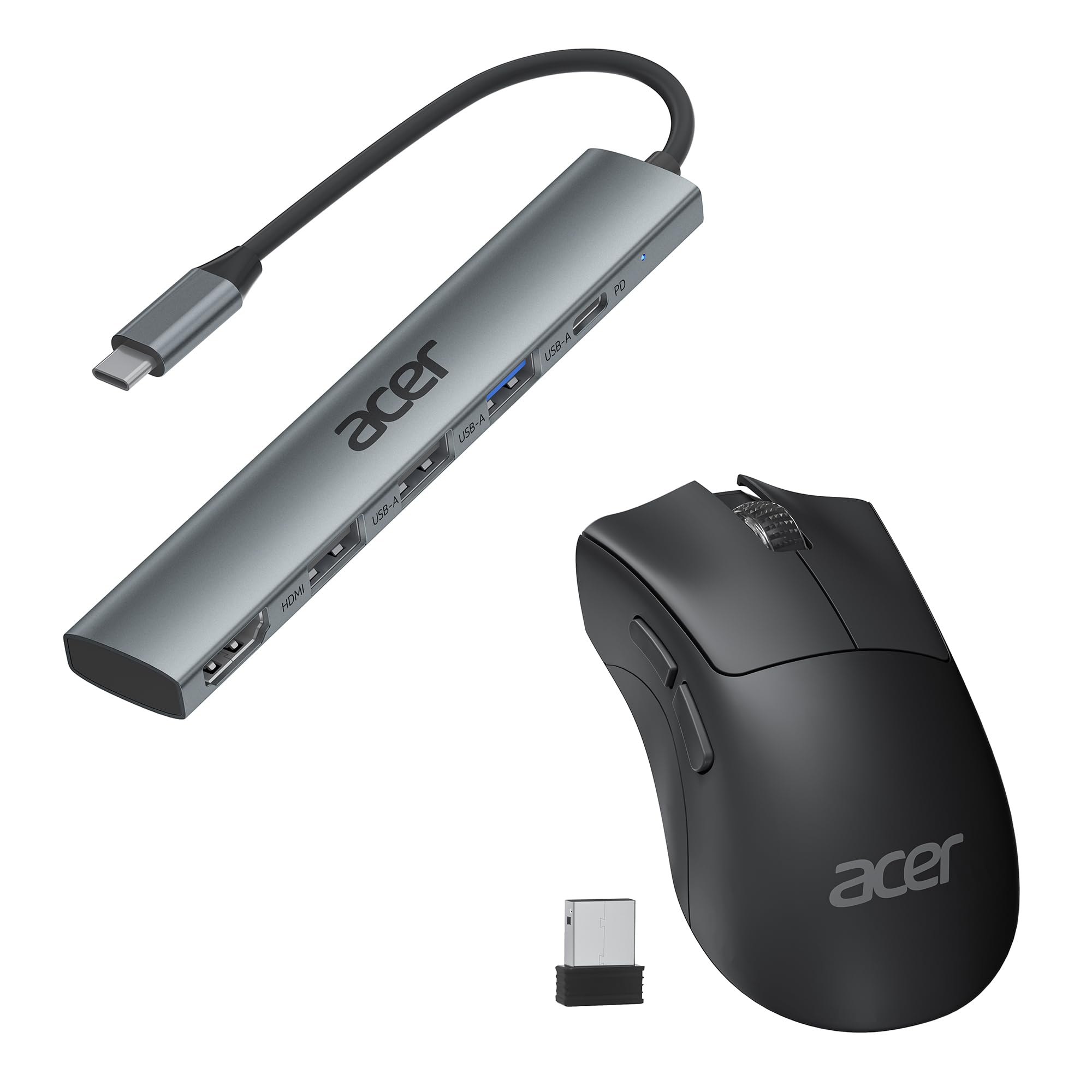 Amazon.com: Acer USB C Hub 5 in 1 with Wireless Mouse : Electronics