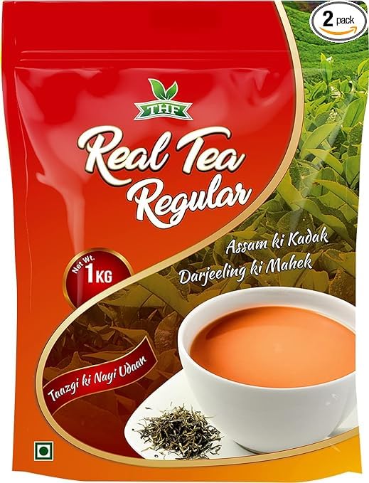 THF Regular Real Tea -1 Kg |Strong Blend of Darjeeling & Assam Tea|Long ...
