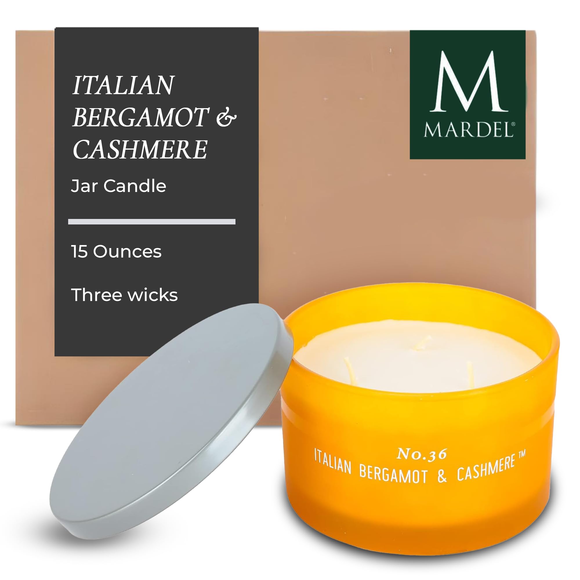 Amazon.com: No. 36 Italian Bergamot & Cashmere Jar Candle, 15 Ounces ...