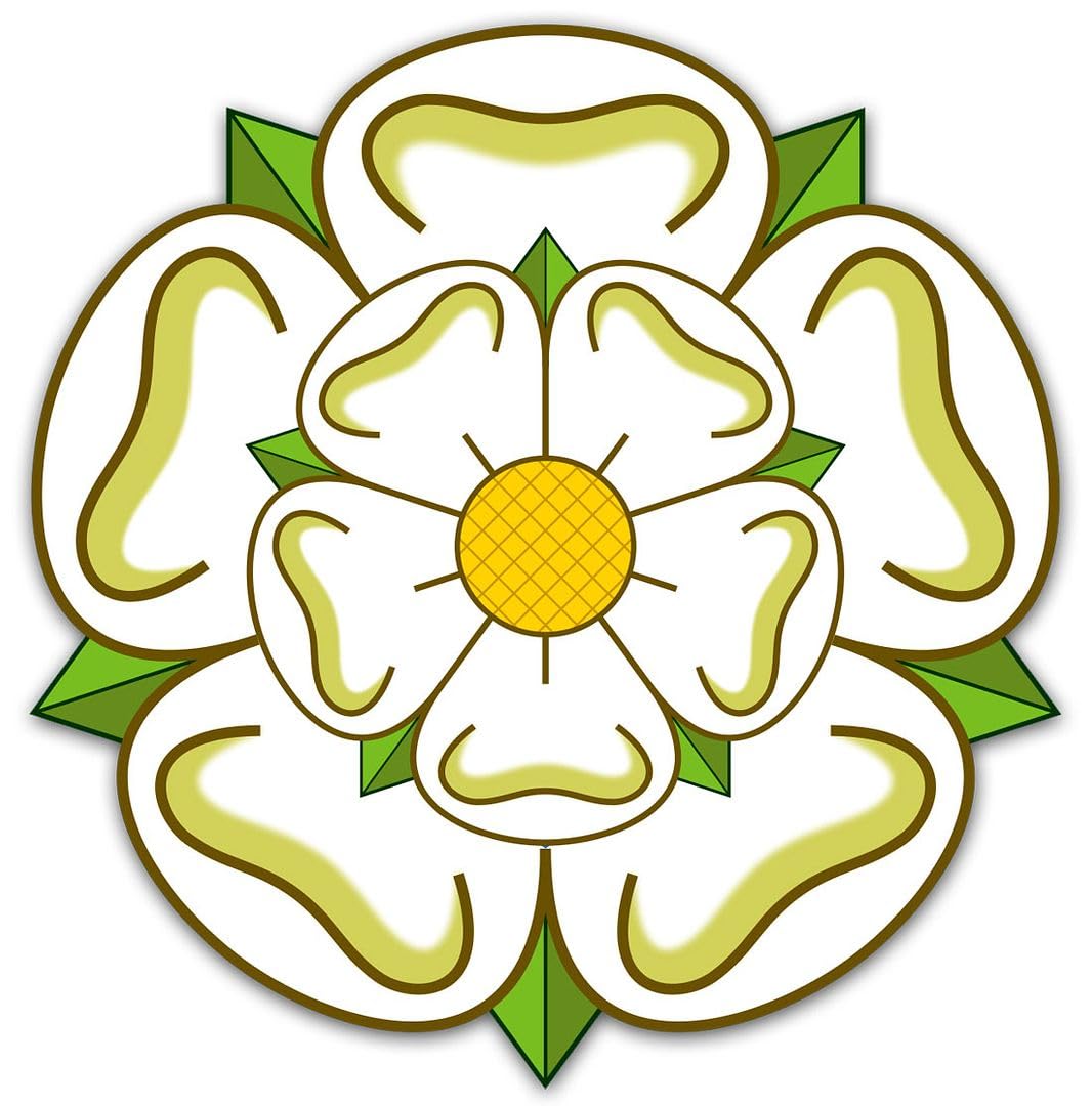 Pack of 4 Yorkshire Rose Vinyl Decal Sticker Car Wall Laptop Scrapbook ...