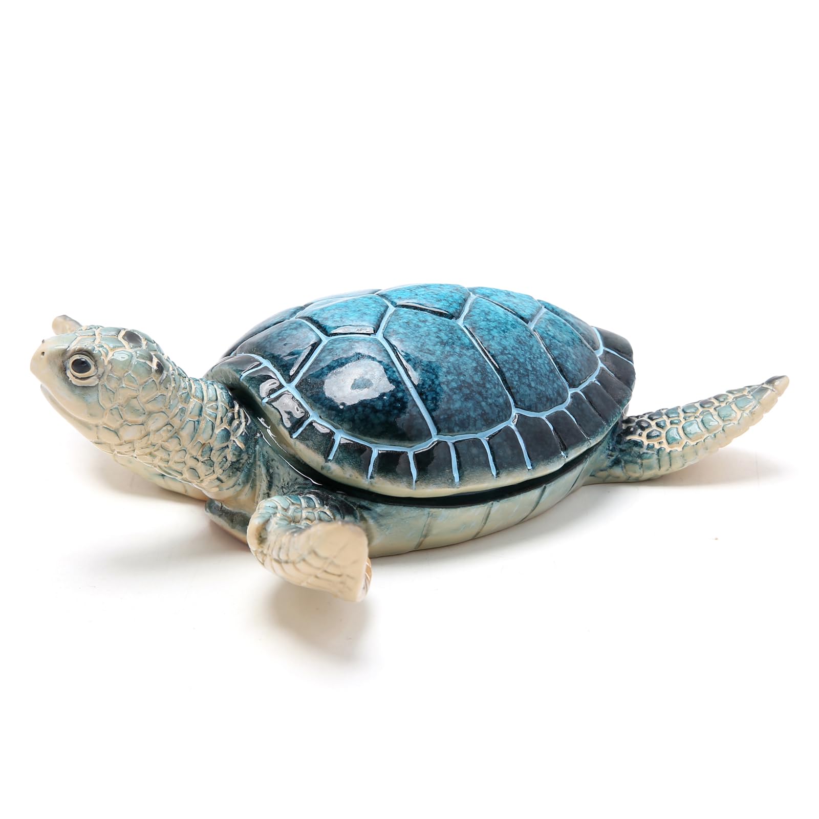 Amazon.com: Hodao Sea Turtle Jewelry Keepsake Box Decorations Sculpted ...