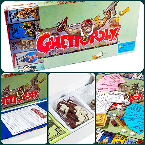Ghettopoly Boardgame For 4 Players | Amazon price tracker / tracking ...
