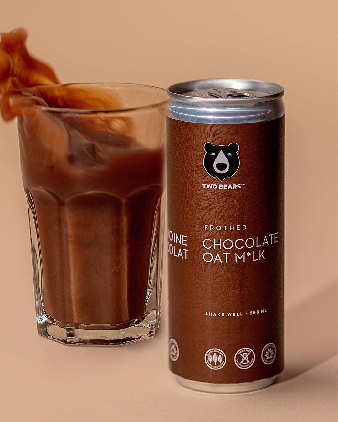 Chocolate Oat Milk Nitro Beverages - Two Bears Nitro Infused Oat Milk ...