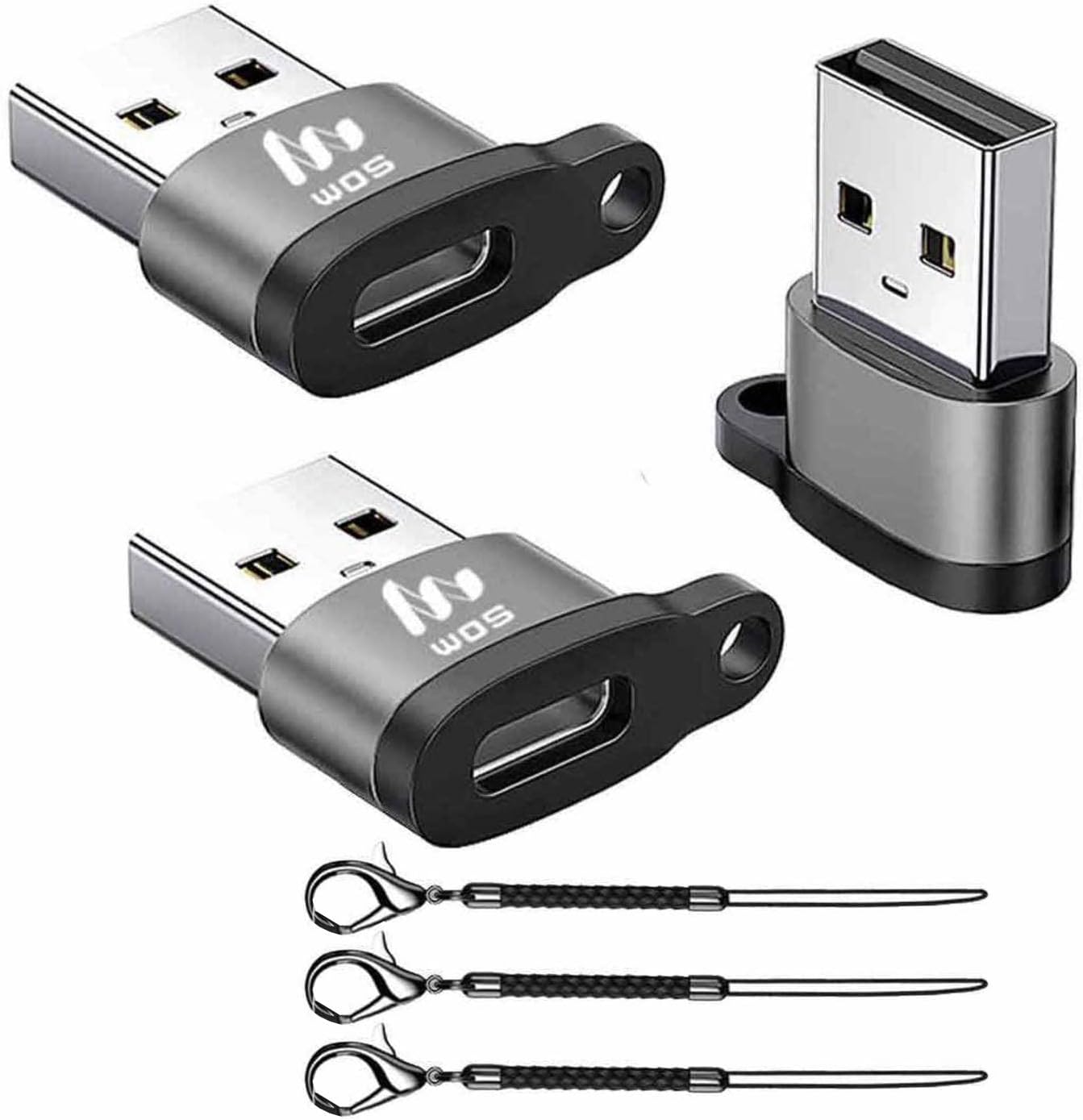 Amazon.com: USB C Female to USB A Male 3.0 Quick Adapter(3-Pack ...