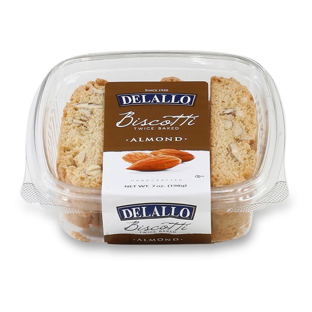Amazon.com: DeLallo Italian Almond Small Batch Biscotti Cookies, 7oz, 4 ...