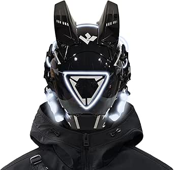 Amazon.com: QAONIE Punk Mask for Adults, Halloween, Party Gifts, White ...