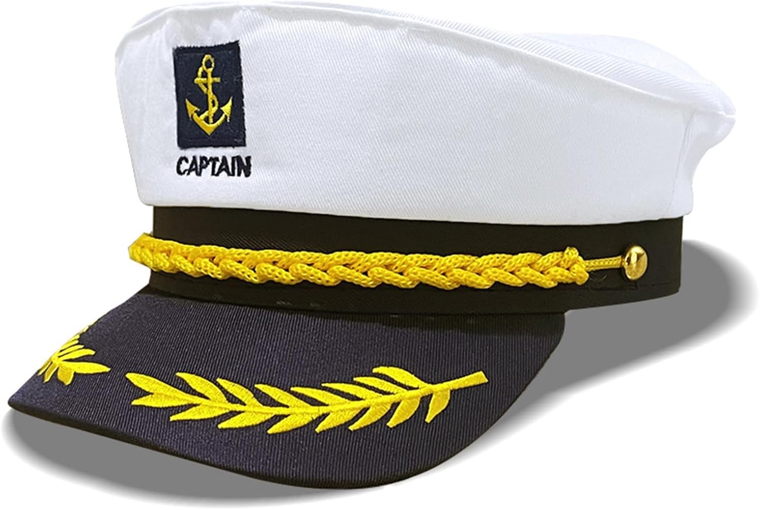 Amazon.com: PEWHAUL Captain hats,Yacht Sailors Hat, Boat Skipper hat ...