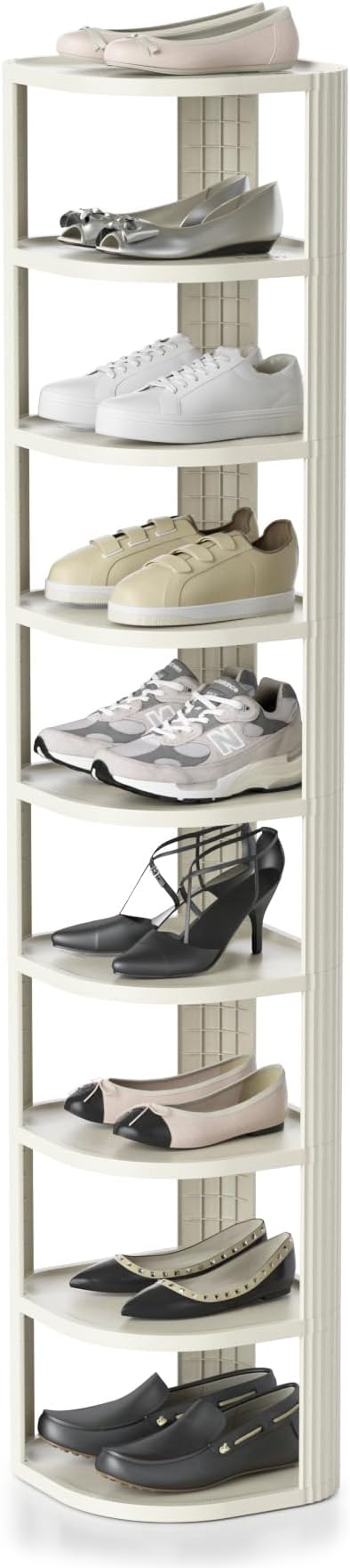 Amazon.com: NestSprout 9 Tiers Corner Shoe Rack - Free Standing Shoe ...